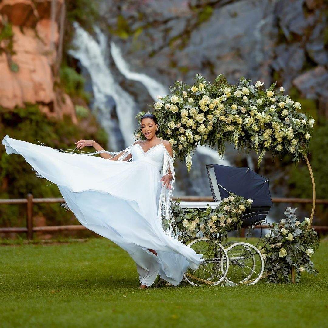 Blue Mbombo shares more stunning photos from her pregnancy shoot ...