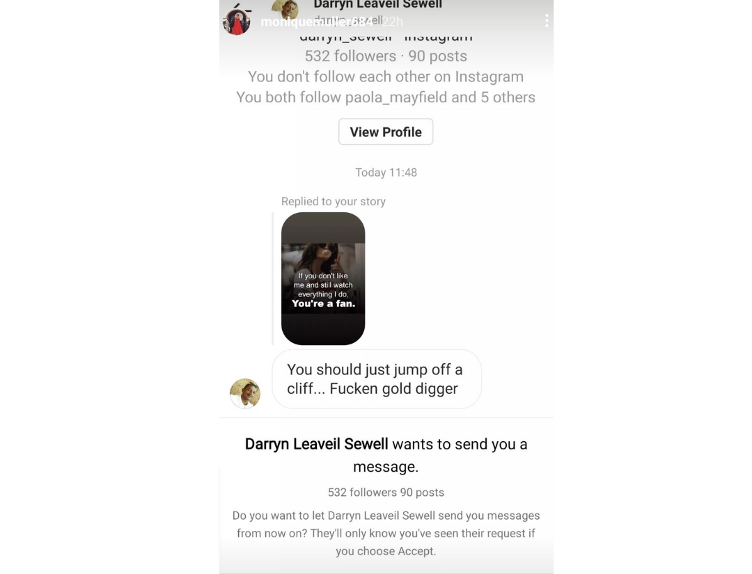 Monique Muller exposes scary DMs after Katlego Maboe won court case ...