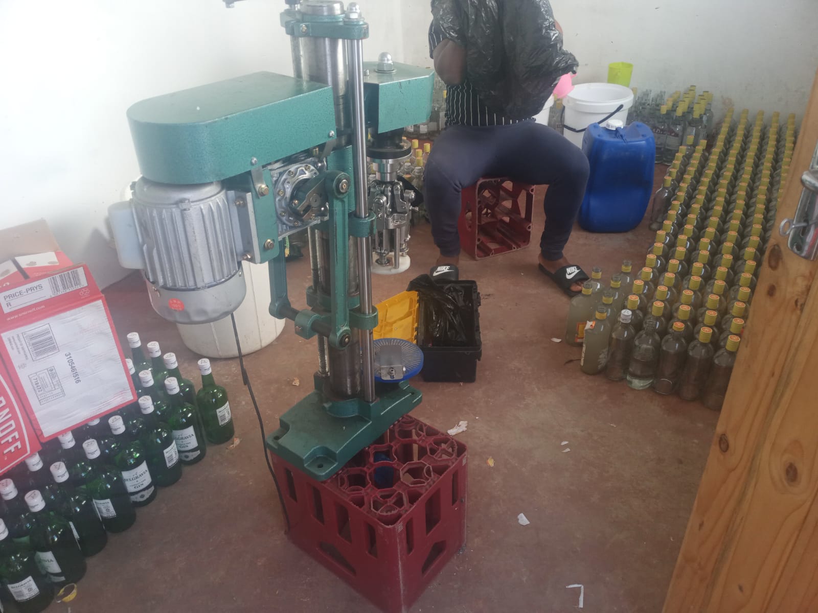 Photos: Police shut down illegal distillery in Gauteng and seize ...