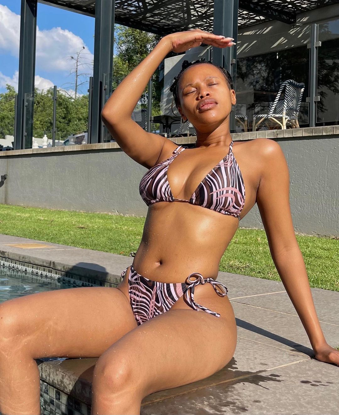 Natasha Thahane shows off her hot postpartum body in a bikini - News365.co.za