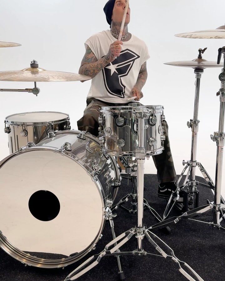 Travis Barker showcases drumming life along with farm day with family ...